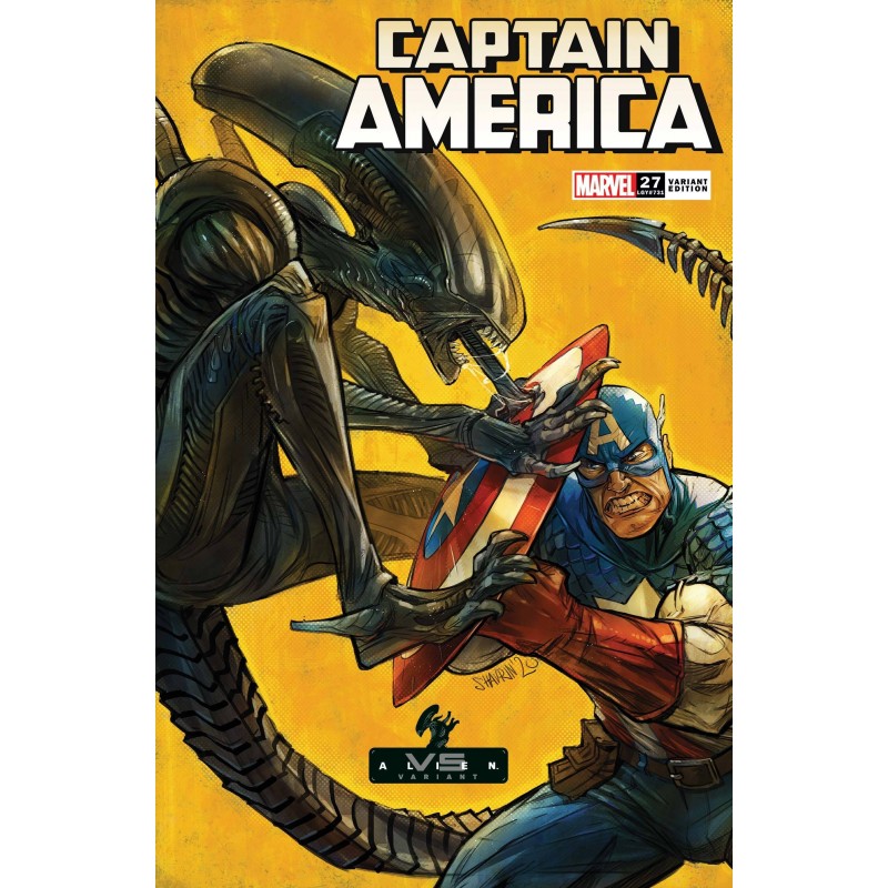 CAPTAIN AMERICA -27 SHAVRIN MARVEL VS ALIEN VAR