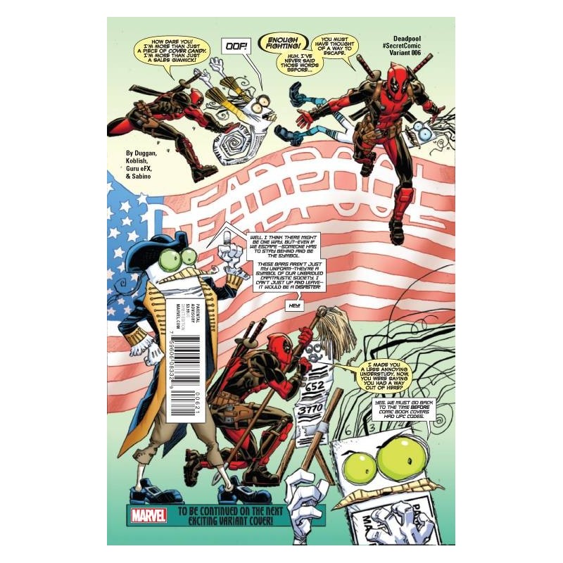 DEADPOOL -6 KOBLISH SECRET COMIC VAR